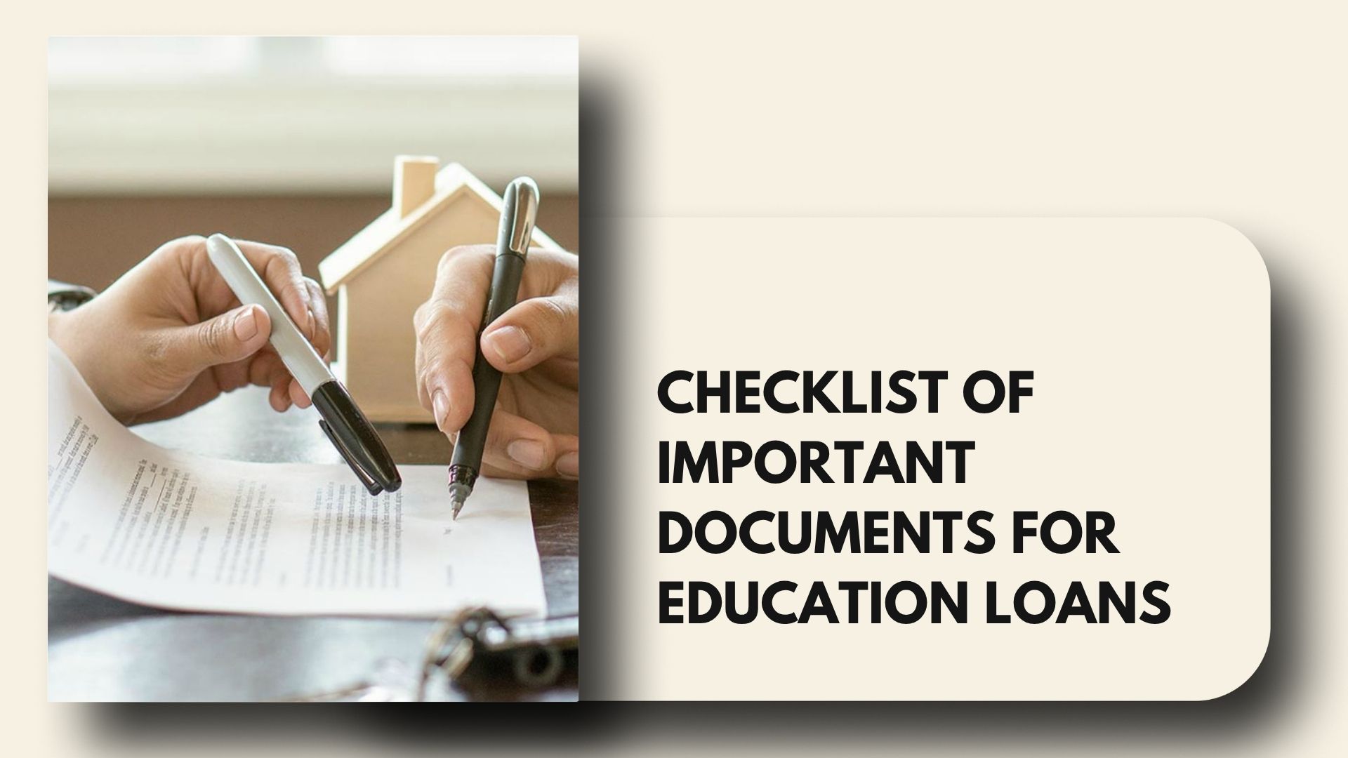Education Loan Documents Checklist for Study Abroad