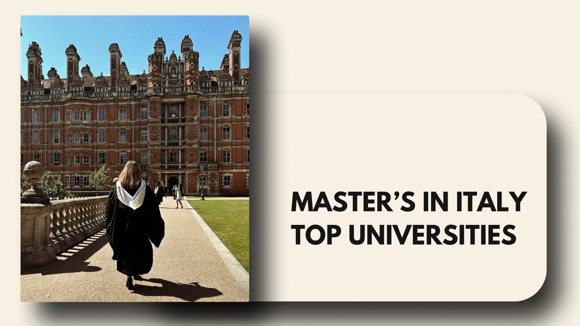 Master’s in Italy: Top Universities, Fees and Admissions