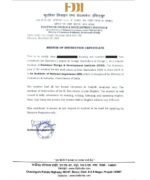 Medium of Instruction Certificate (MOI) Sample