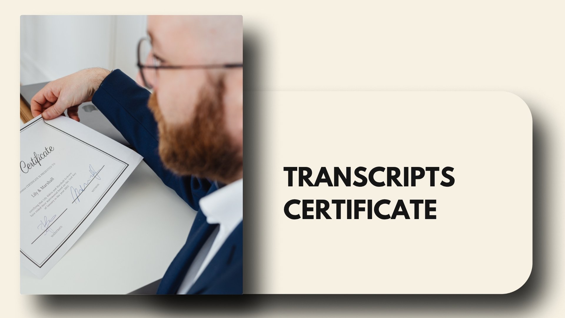 Transcript Certificate : Importance, Format & Sample